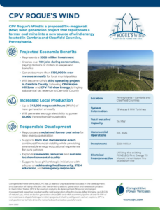 CPV Rogue’s Wind - Competitive Power Ventures